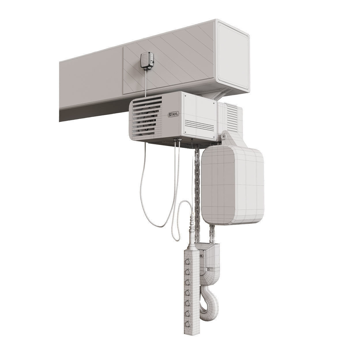 Wall Hoist Crane 3D model | CGTrader