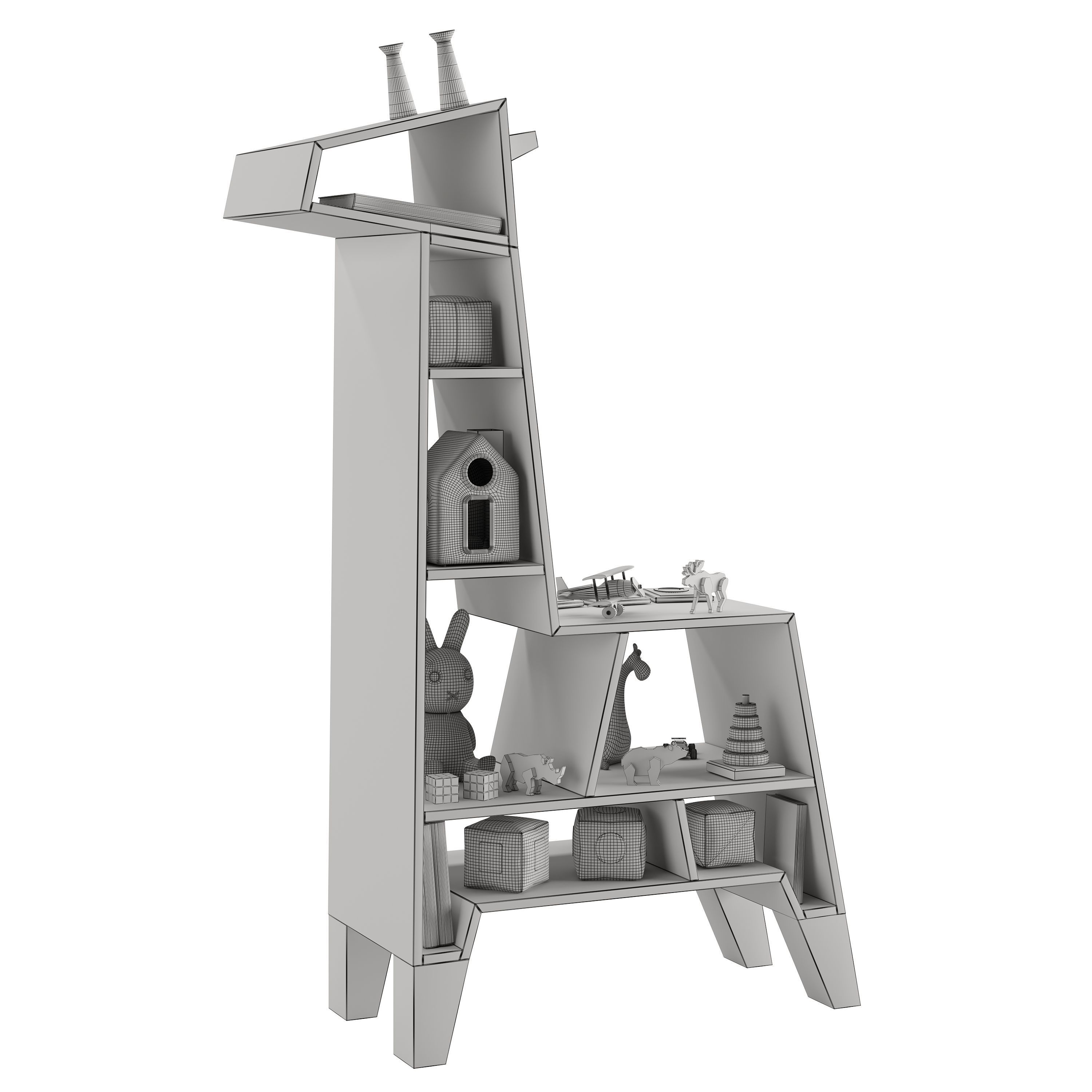 Giraffe Shelf 3D model | CGTrader