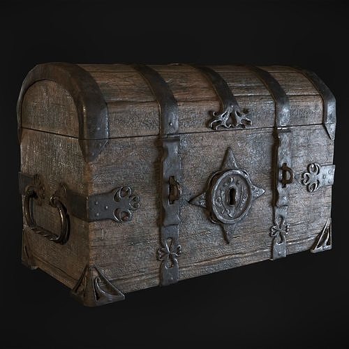 Realistic Wooden treasure 3D model | CGTrader