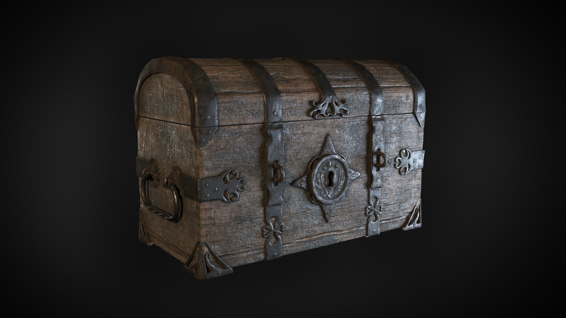 Realistic Wooden treasure 3D model | CGTrader