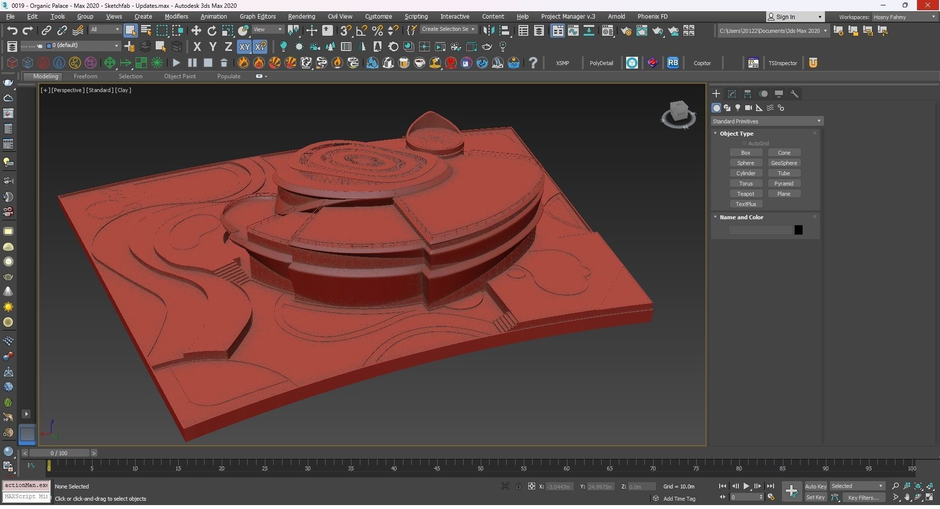0019 - Organic Palace - 2Ds Drawing - 3Ds Files 3D model | CGTrader