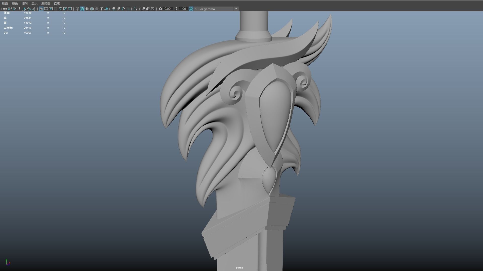 Giant Great Sword Garen LOL League of Legends Excalibur saber 3D model ...