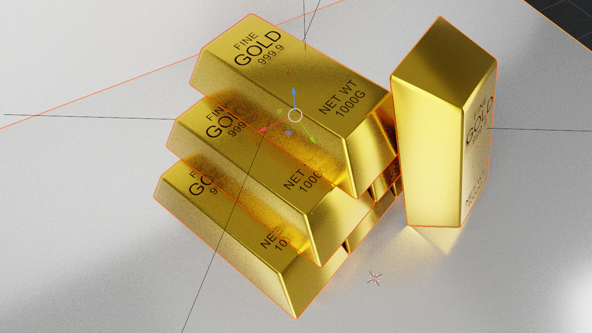 Gold Bar 3D Model 3D model | CGTrader