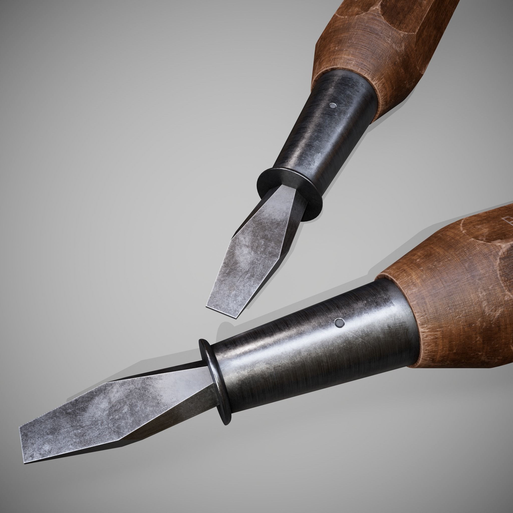 Old Screwdriver PBR High-poly 3D model 3D model | CGTrader