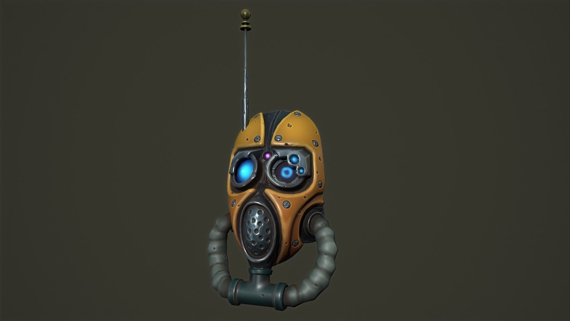 3D model Tech priest mask VR / AR / low-poly | CGTrader