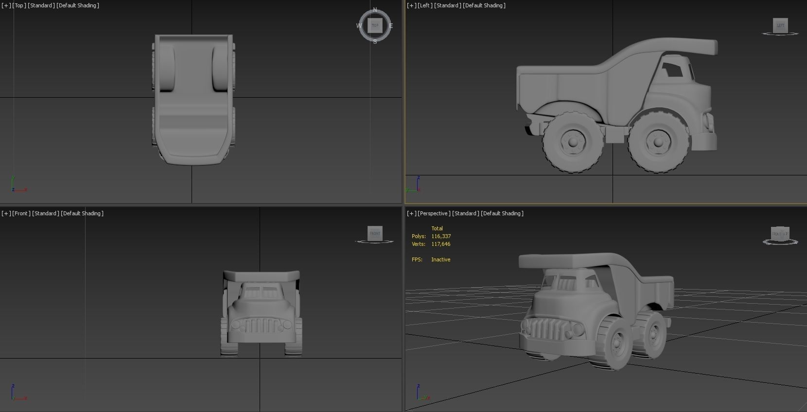 Truck Toy 3D Print model 3D model | CGTrader
