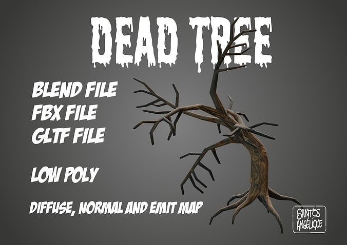 dead tree free VR / AR / low-poly 3D model | CGTrader