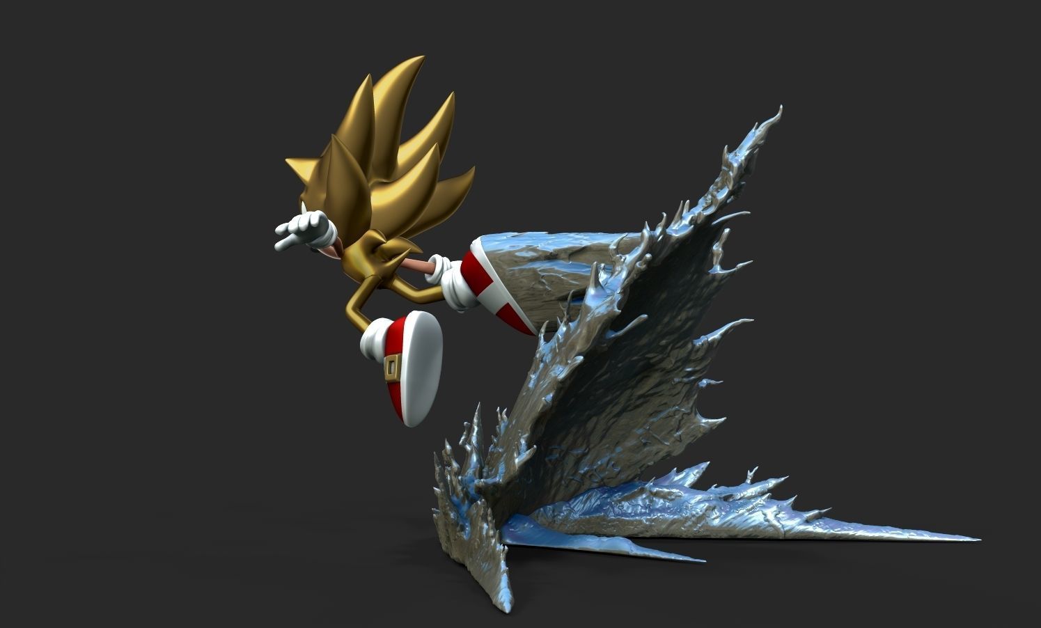 Super Sonic 3 Classic 3D model 3D printable | CGTrader