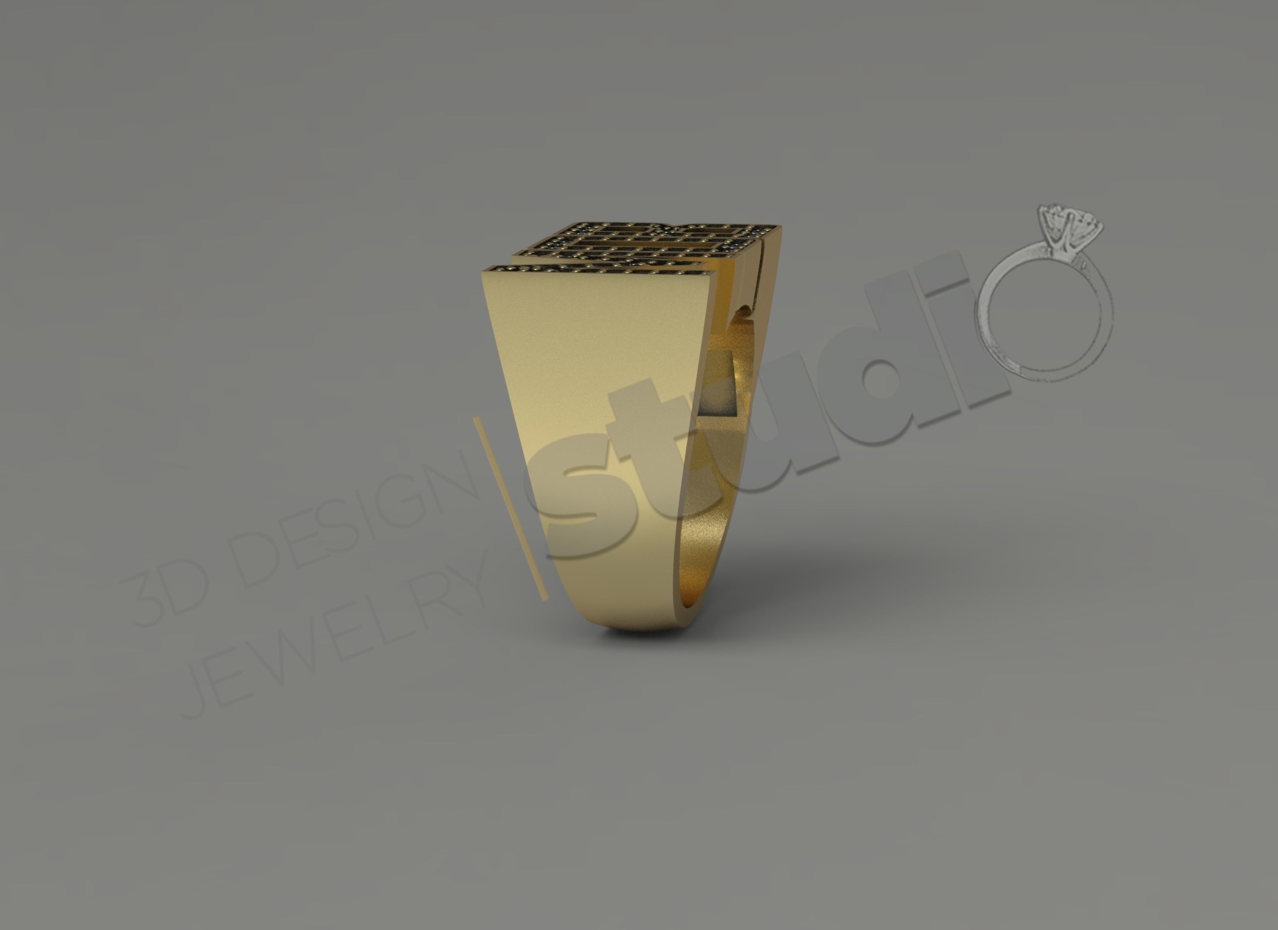 MOB ring design 3d model 3D model 3D printable | CGTrader