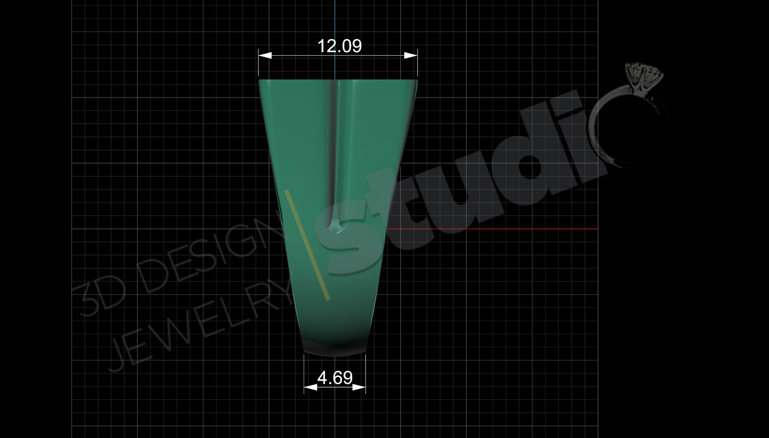 MOB ring design 3d model 3D model 3D printable | CGTrader