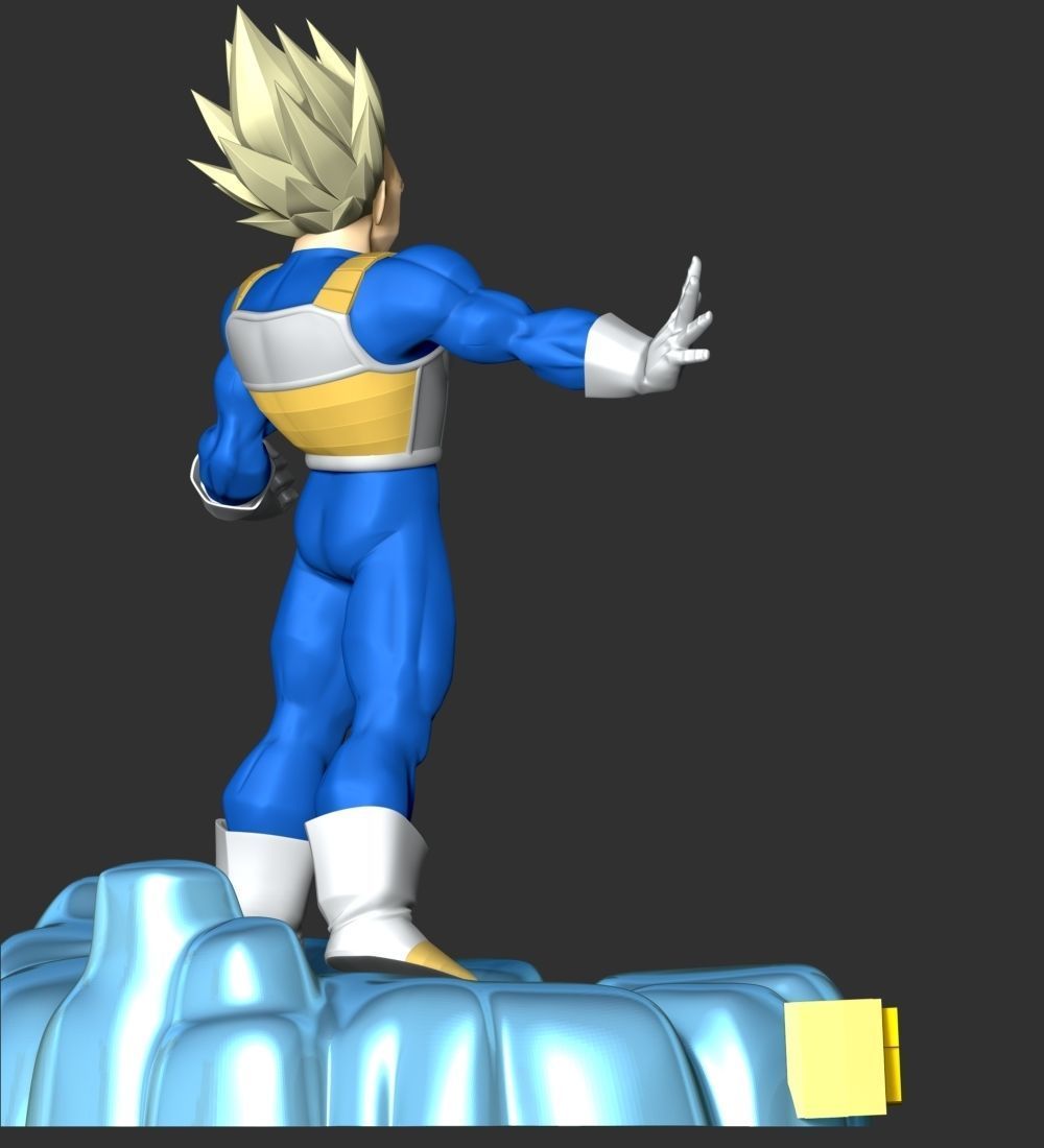 Vegeta SSJ - Dragon Ball 3D model 3D printable | CGTrader