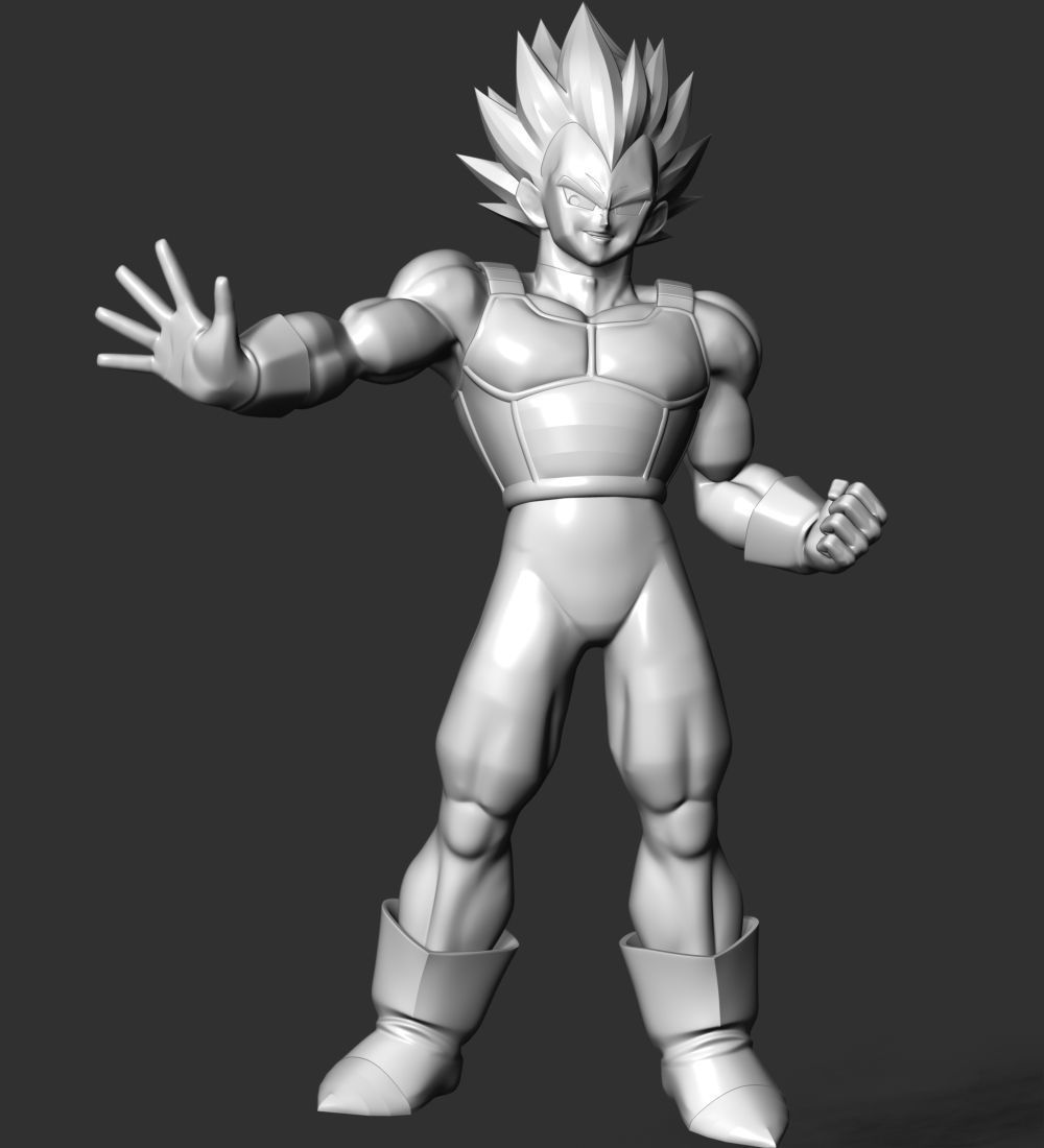 Vegeta SSJ - Dragon Ball 3D model 3D printable | CGTrader