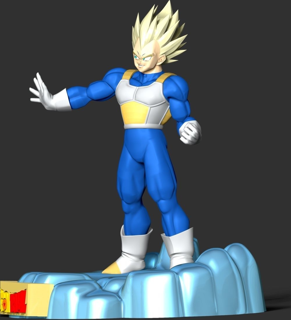 Vegeta SSJ - Dragon Ball 3D model 3D printable | CGTrader