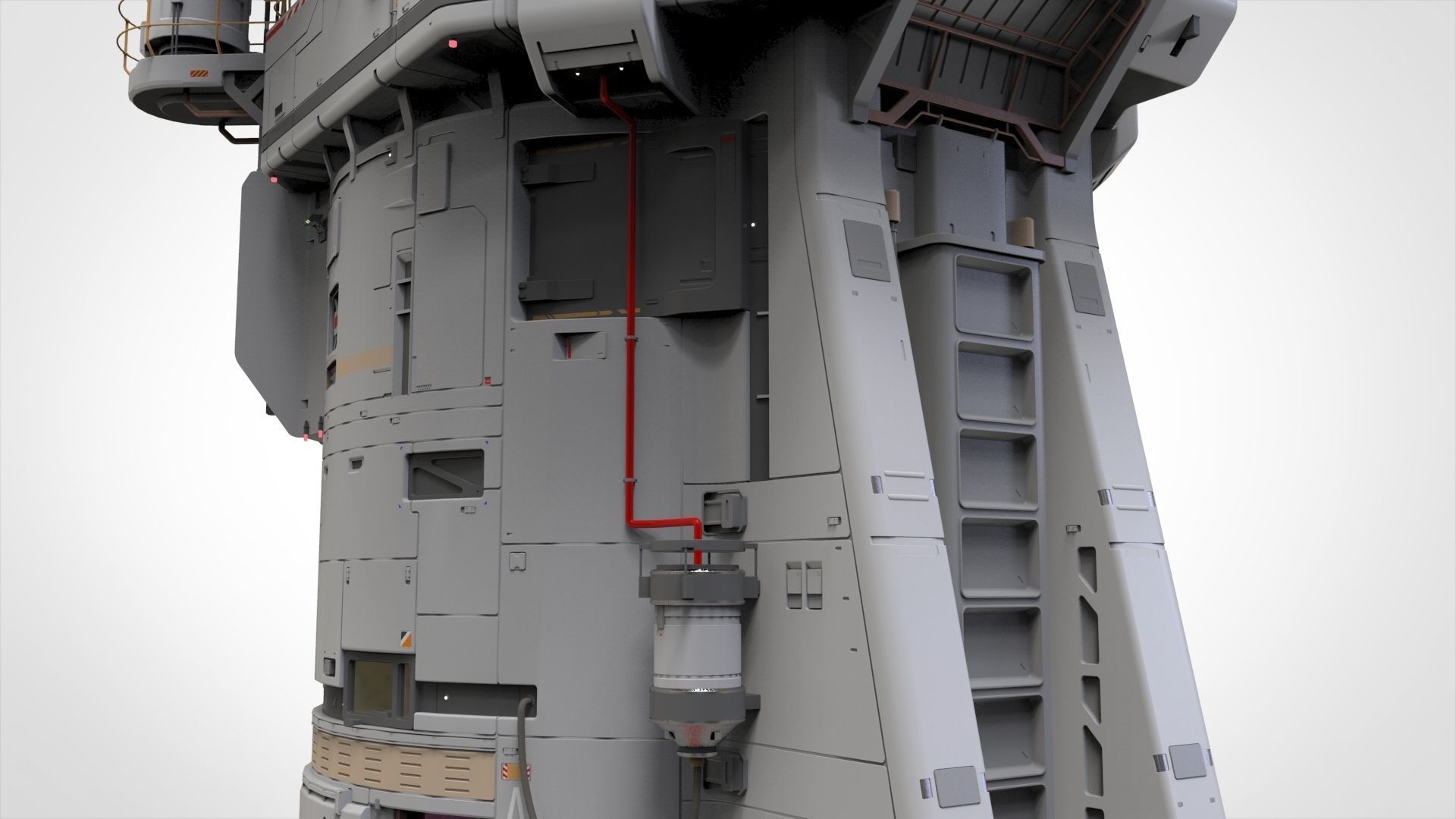 sci fi observation post 3D model | CGTrader