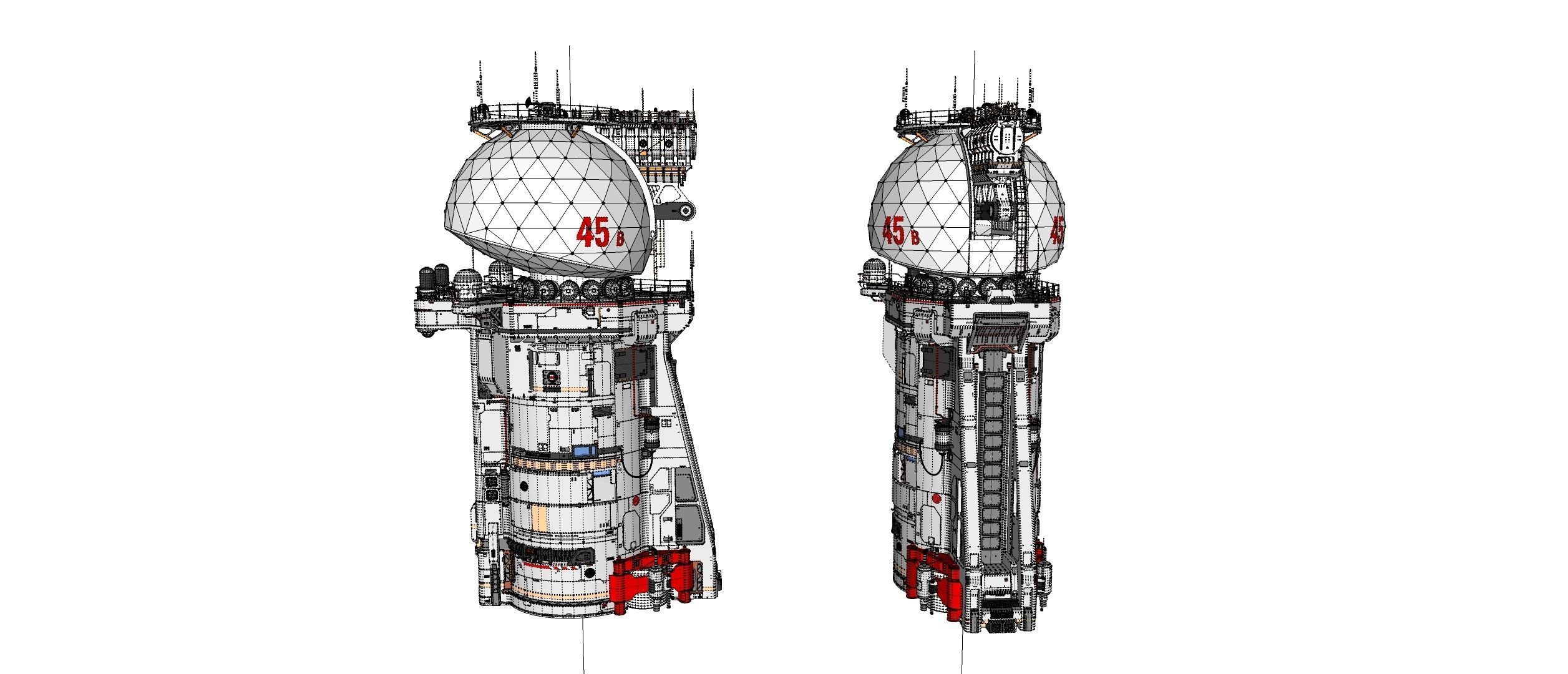 sci fi observation post 3D model | CGTrader
