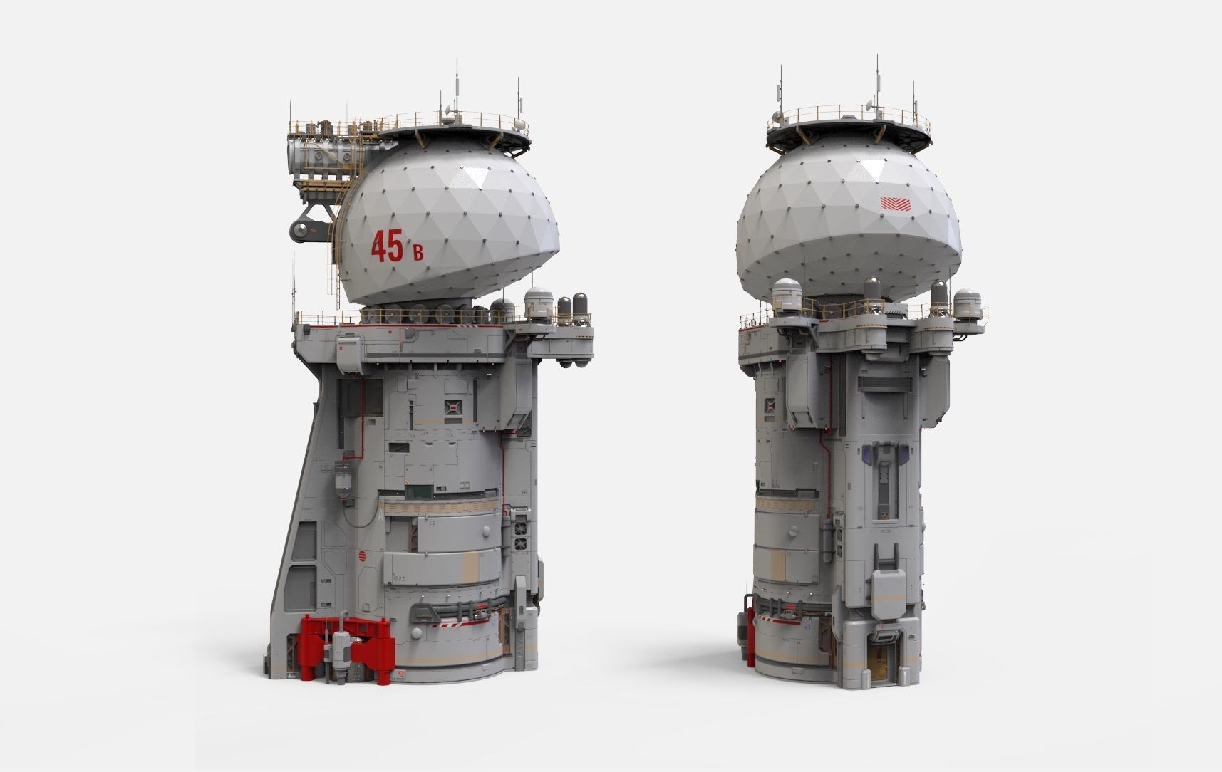 sci fi observation post 3D model | CGTrader