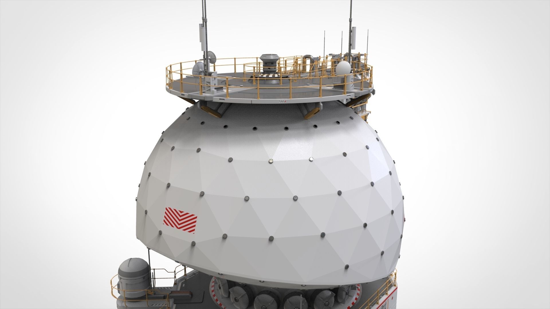 sci fi observation post 3D model | CGTrader