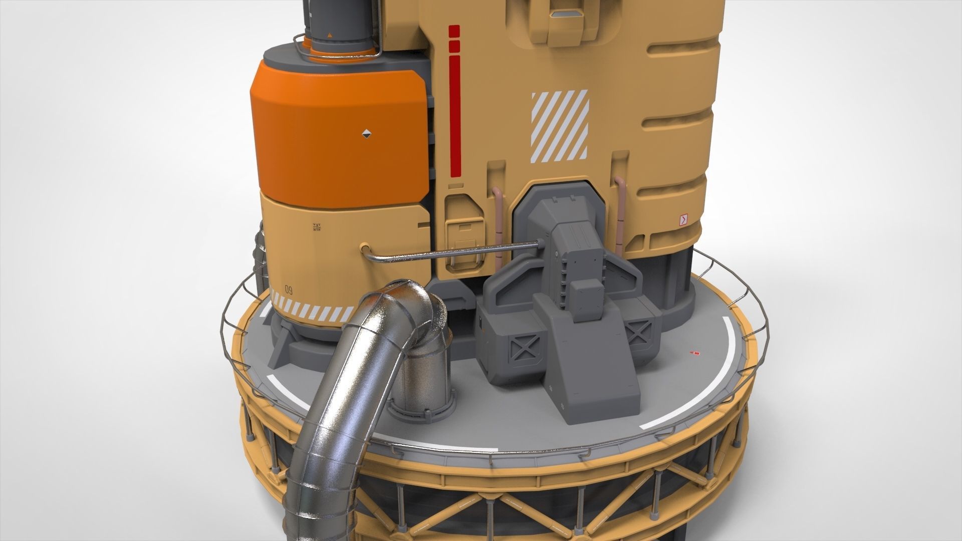 Sci Fi Modular Environment 18 3D model | CGTrader