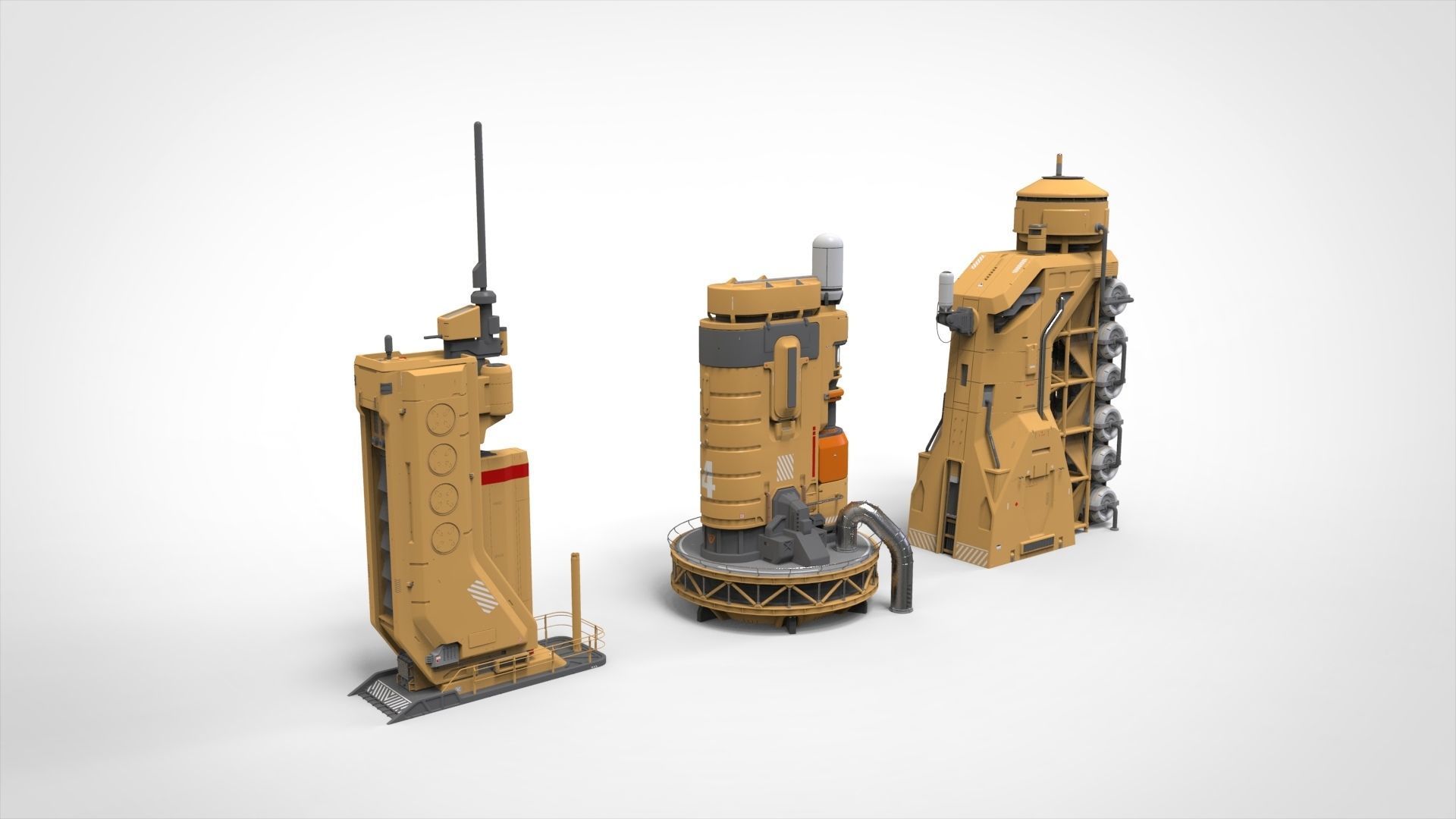 Sci Fi Modular Environment 18 3D model | CGTrader