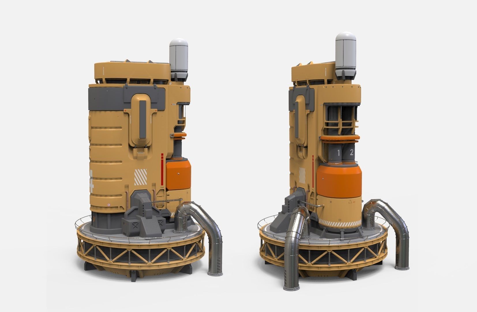 Sci Fi Modular Environment 18 3D model | CGTrader