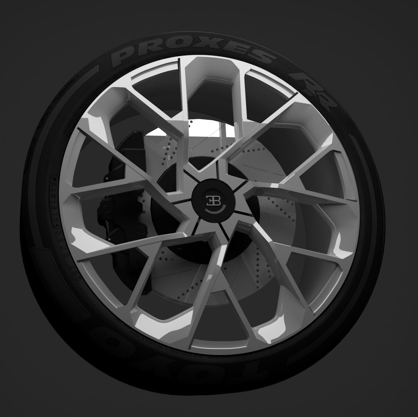 Bugatti Wheel 3D model | CGTrader