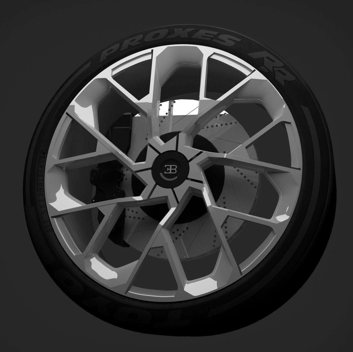 Bugatti Wheel 3D model | CGTrader