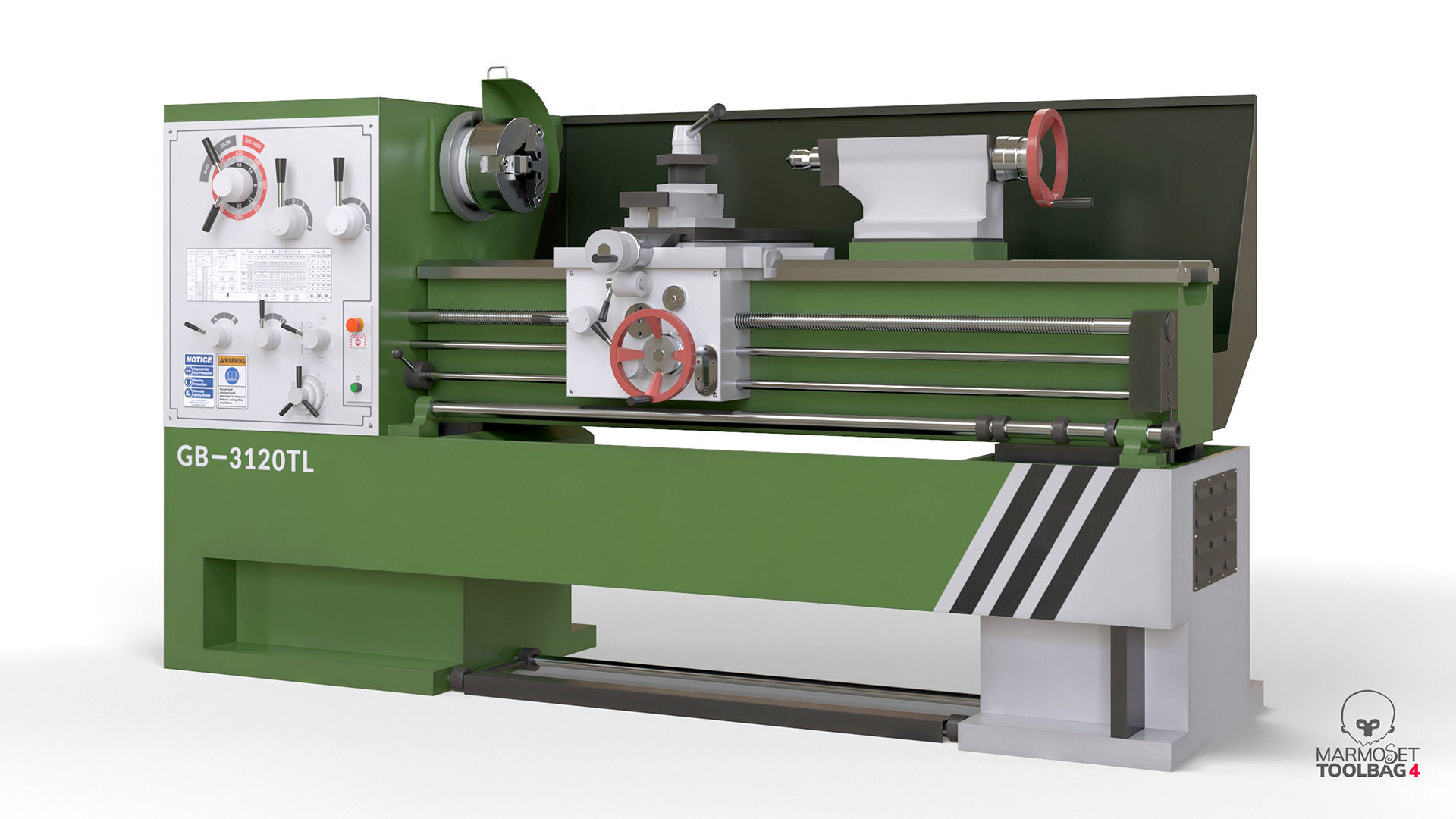 3D model Turning lathe machine VR / AR / low-poly | CGTrader
