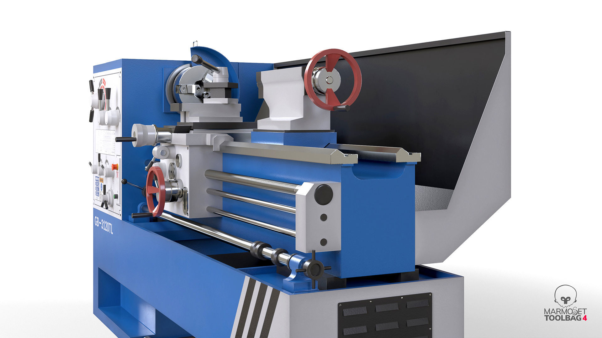 3D model Turning lathe machine VR / AR / low-poly | CGTrader