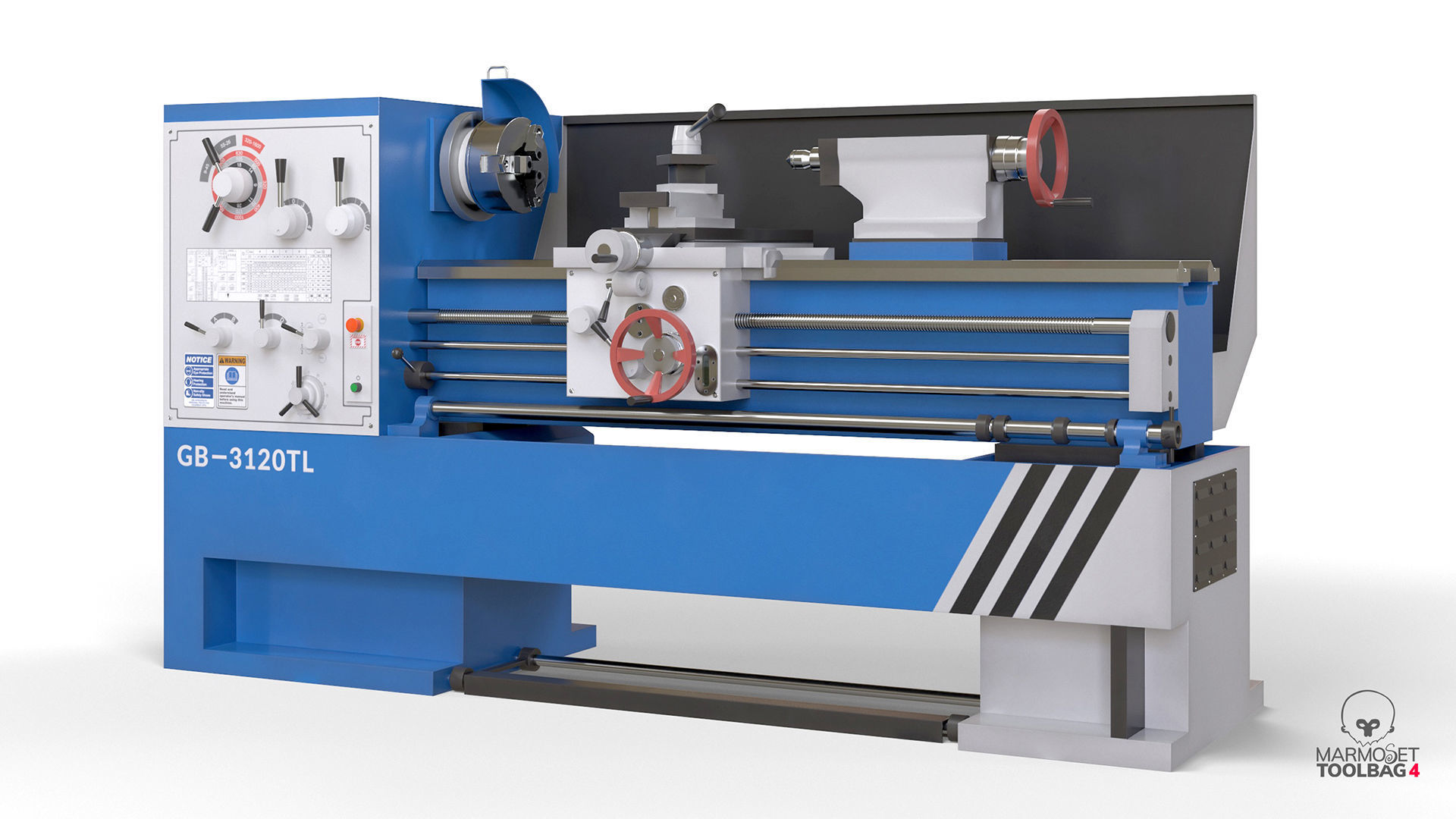 3D model Turning lathe machine VR / AR / low-poly | CGTrader