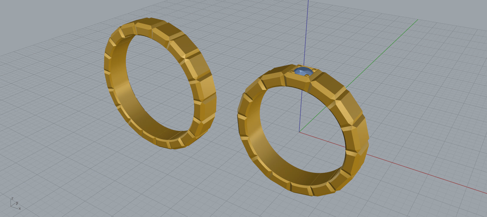 Cube rings 3d print mocel C02 free 3D model 3D printable | CGTrader
