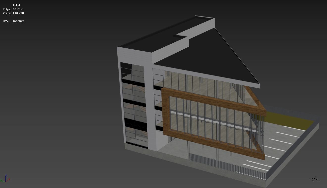 small office building 3D model | CGTrader