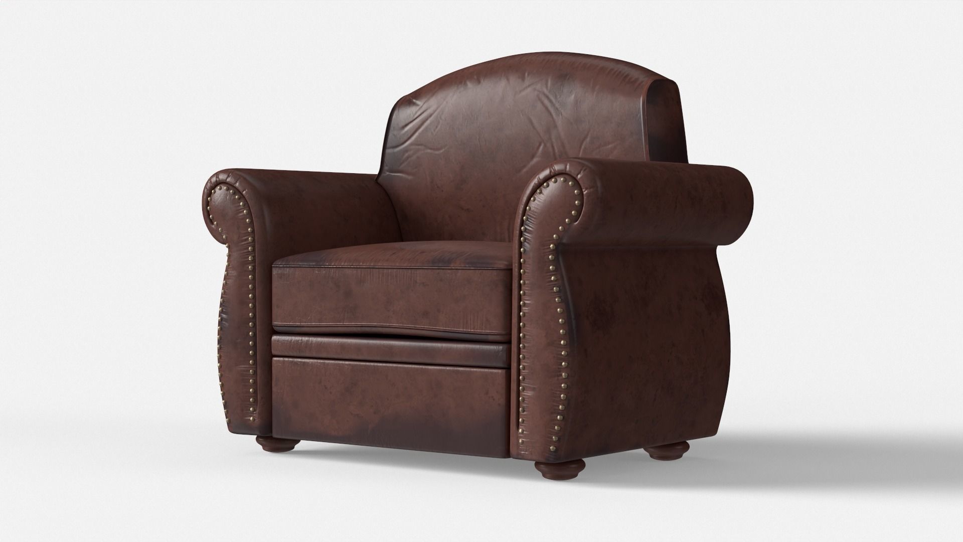 Traditional Leather Chair 3D model | CGTrader