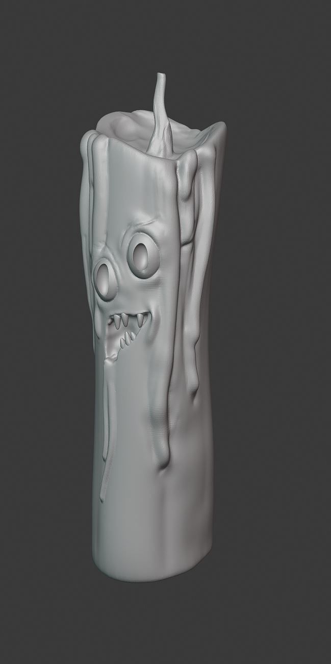 Monster Candle Halloween Decoration mimik haunted ghost 3D model 3D ...