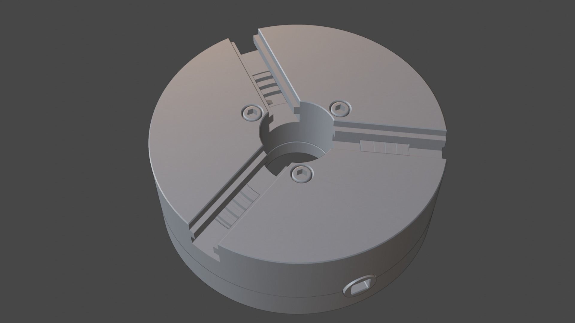 Three jaw chuck free 3D model 3D printable | CGTrader