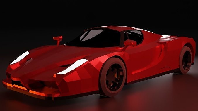 3D model Ferrari Enzo Low Poly Model VR / AR / low-poly | CGTrader