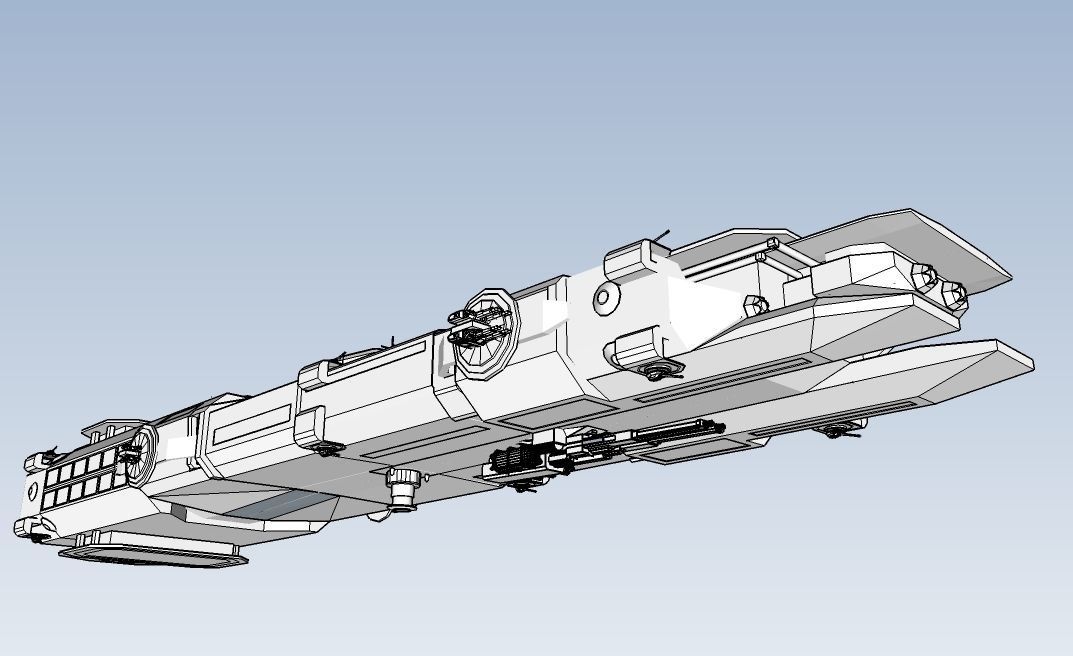 Destroyer DUKE - Emperor class free 3D model | CGTrader