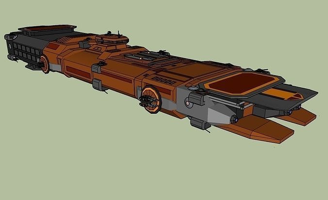 Destroyer DUKE - Emperor class free 3D model | CGTrader