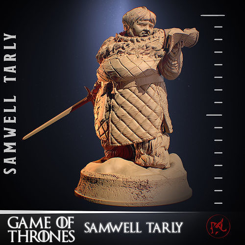Samwell Tarly 3D model 3D printable | CGTrader