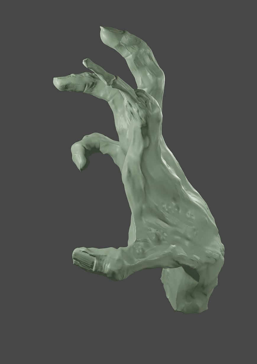 Horror Zombie Hand Halloween Prop Decoration 3D model 3D printable ...