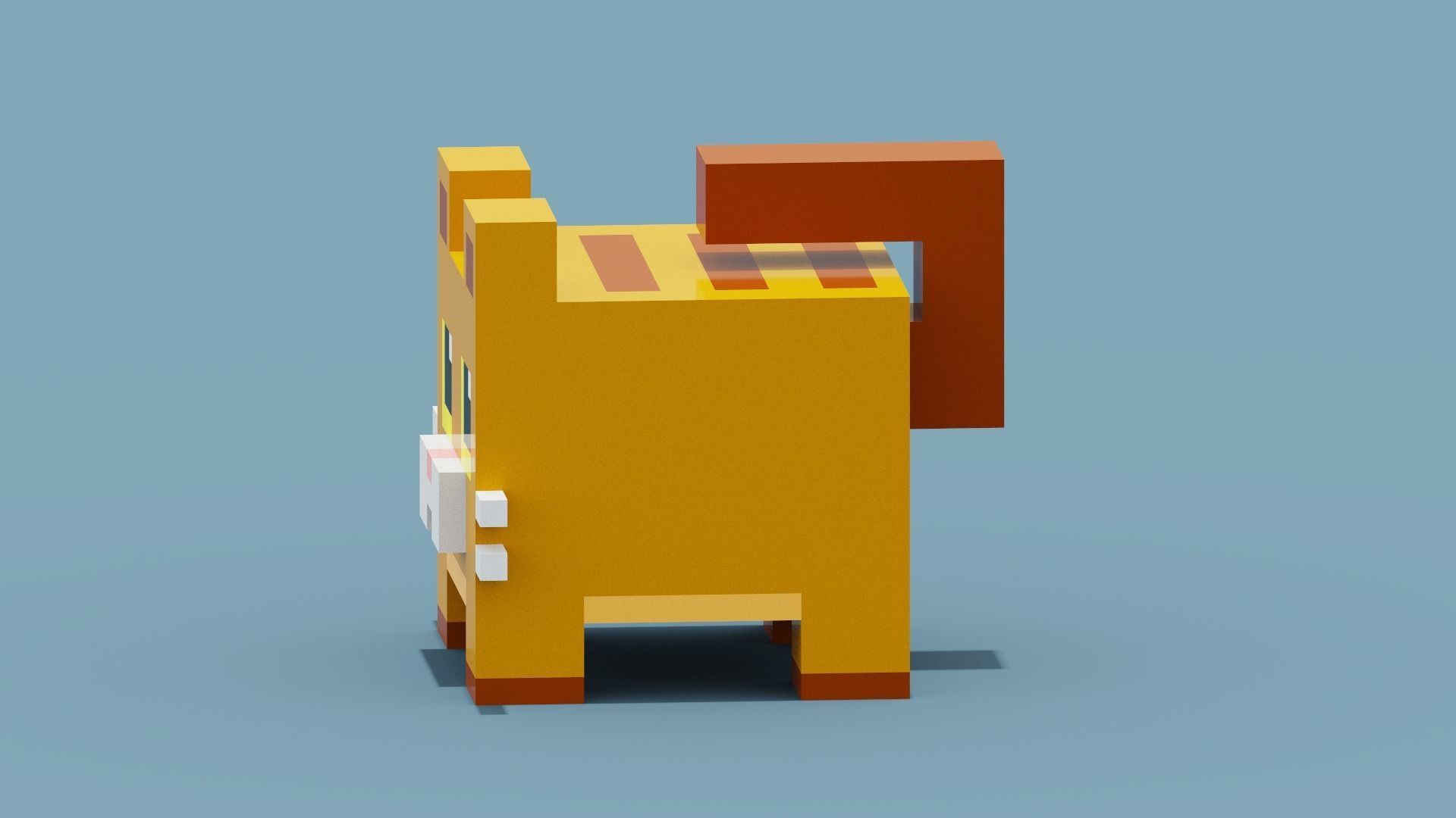 3D model Voxel Cat VR / AR / low-poly | CGTrader