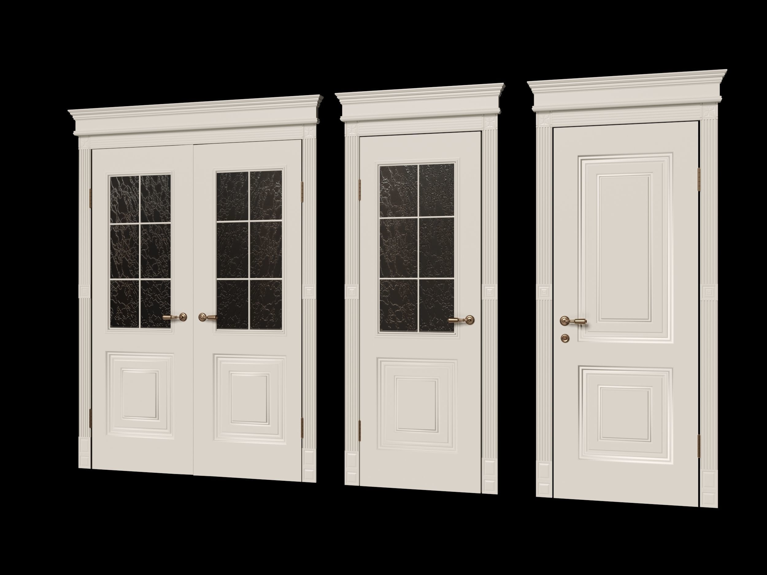 Doors classic slyle 3D model | CGTrader