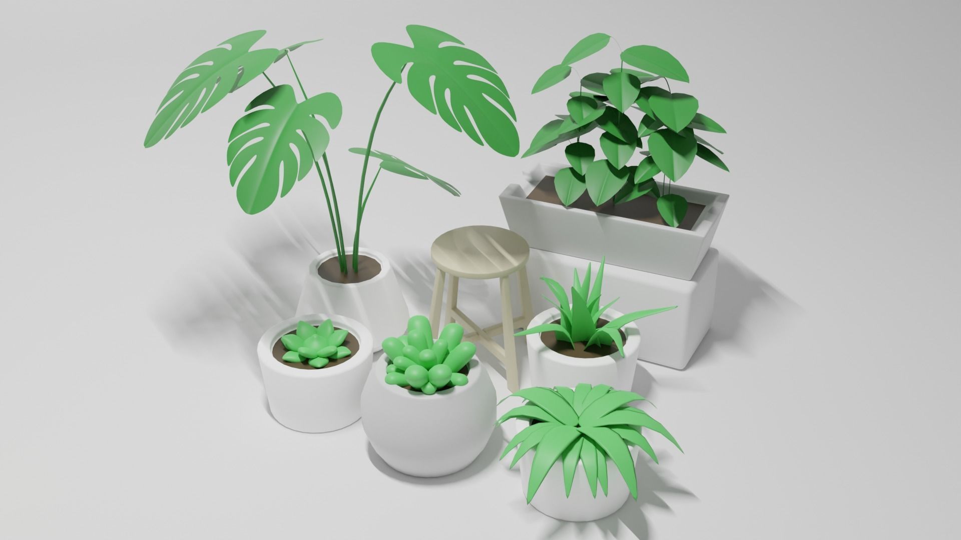 3D model Asset plants VR / AR / low-poly | CGTrader