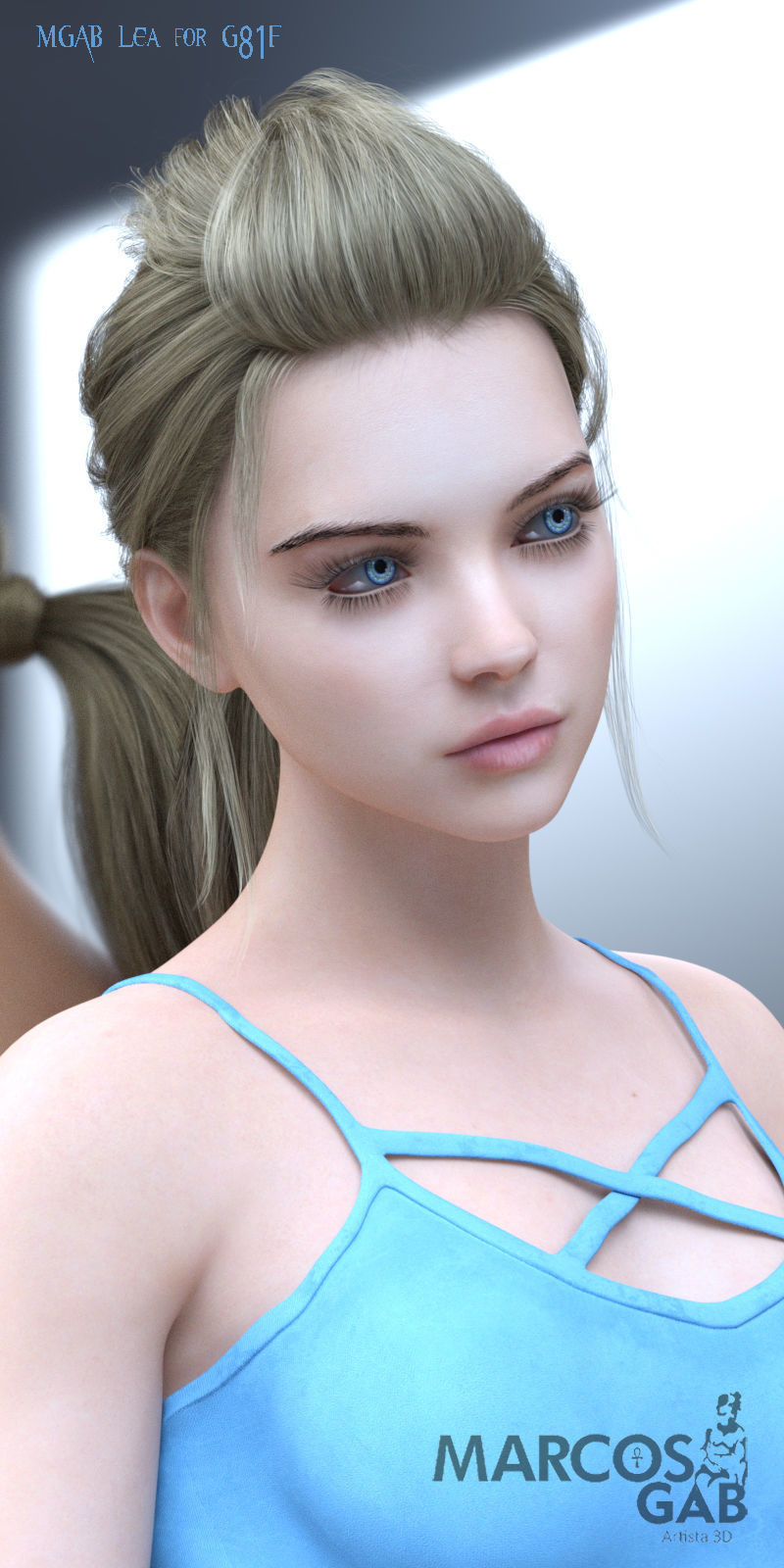 MGAB Lea for Genesis 81 Female 3D model animated rigged | CGTrader