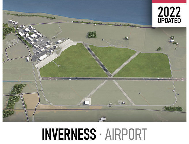 3D model Inverness Airport VR / AR / low-poly | CGTrader