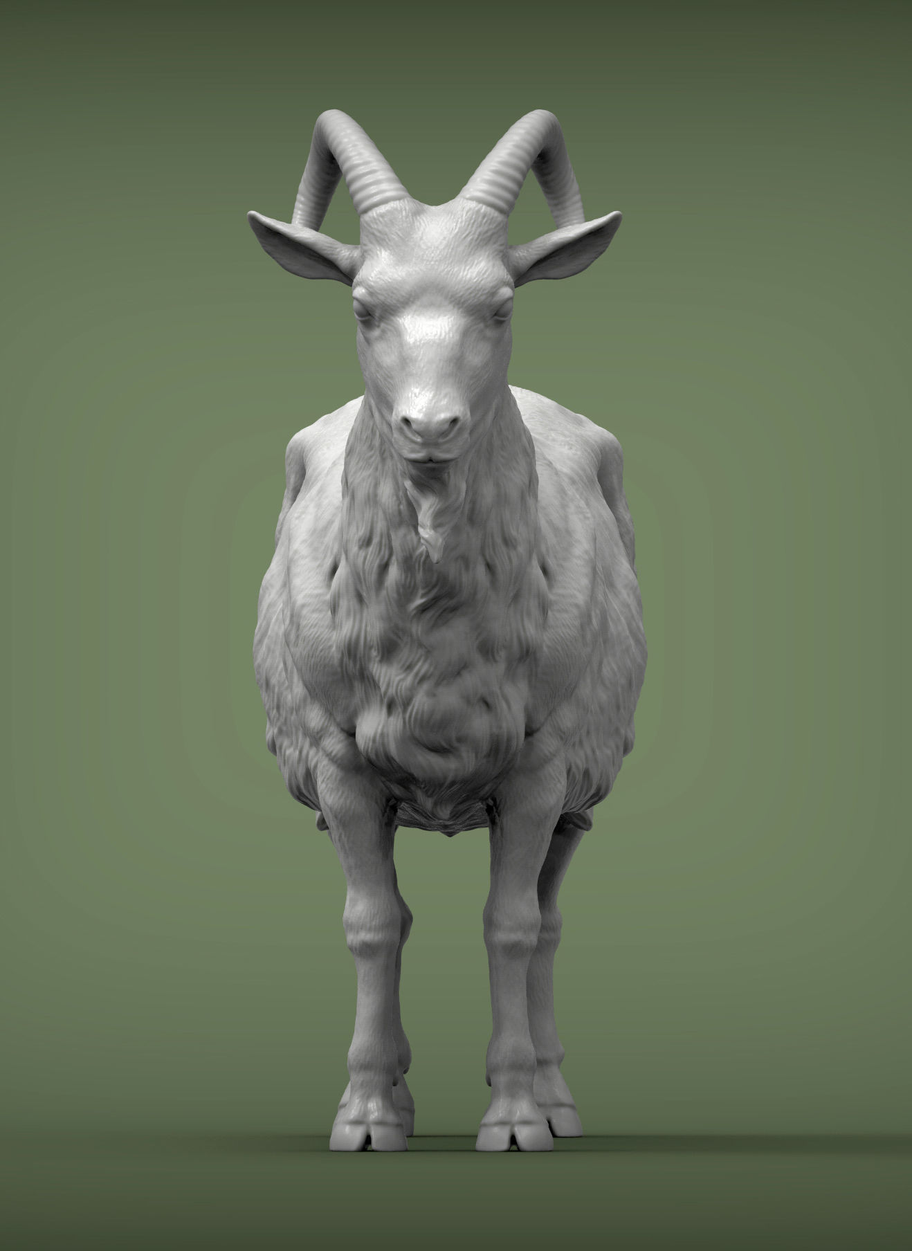 Goat 3D print model 3D model 3D printable | CGTrader