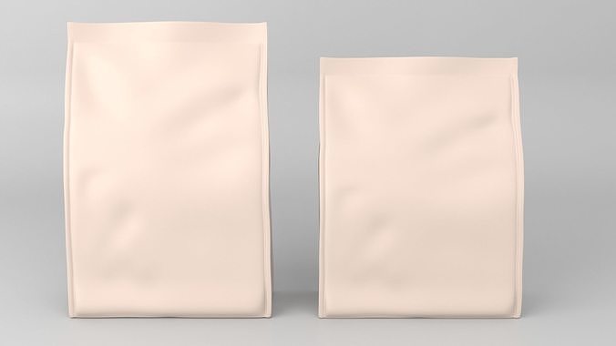 3D model 3D Pouch Package VR / AR / low-poly | CGTrader