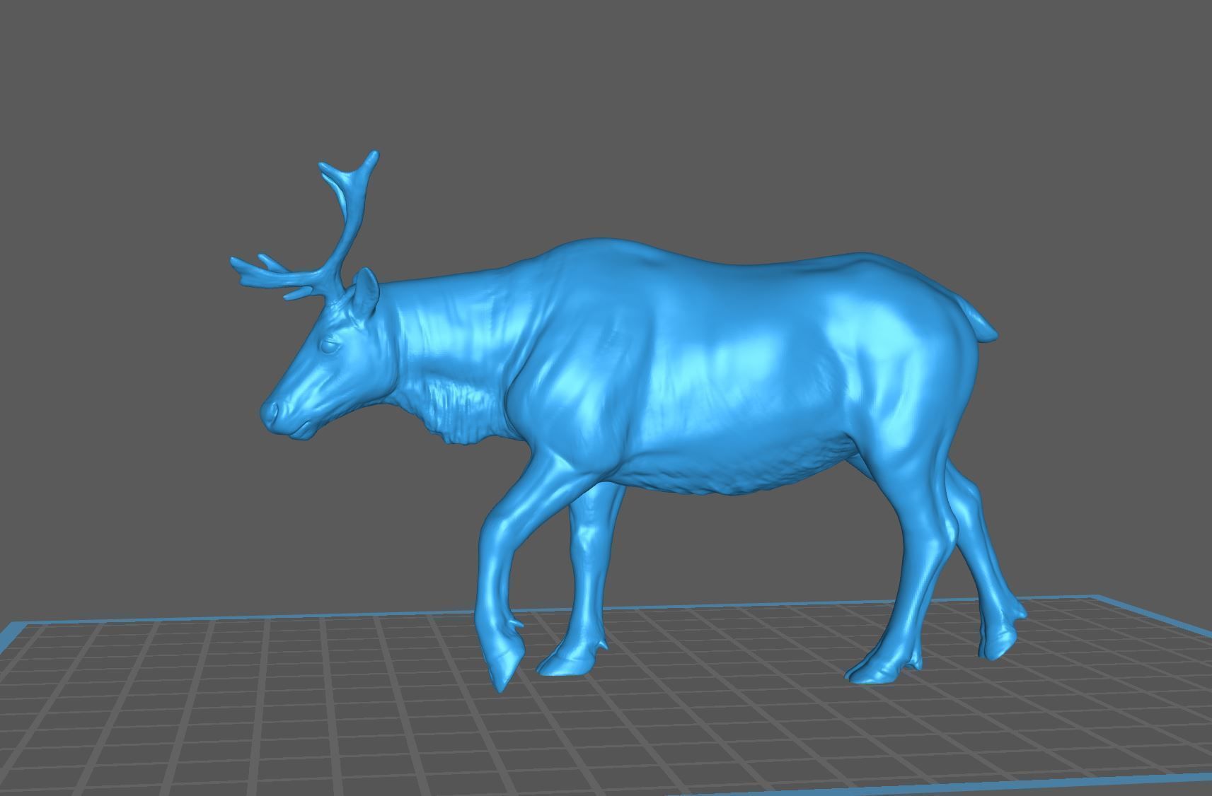 Young realistic Caribou Reindeer high poly for printing 3D model 3D ...
