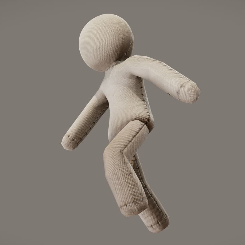 3D model Low Poly Rag Doll VR / AR / low-poly | CGTrader