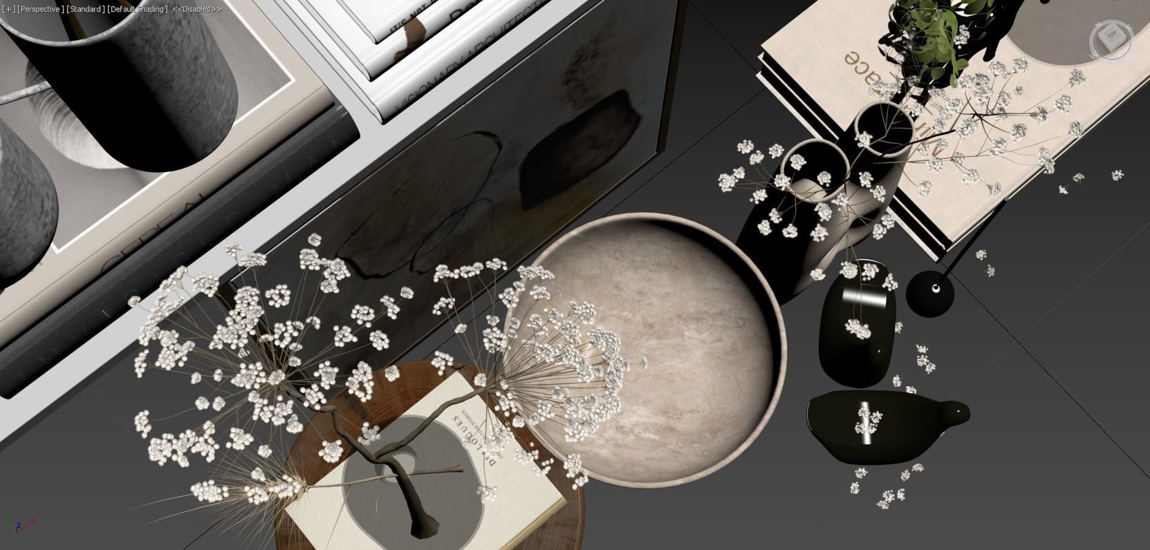 Decorative Set 114 3d Model Cgtrader