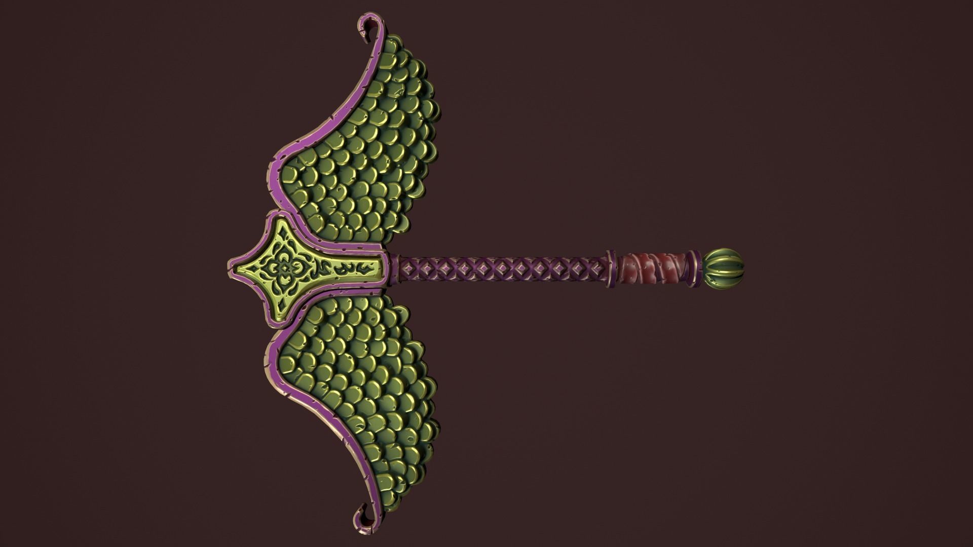 Rune scepter 3d print 3D model 3D printable | CGTrader